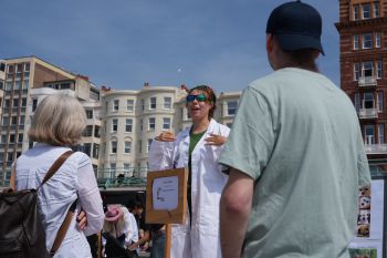 Sussex AI young researchers presented their work at Soapbox Science ...