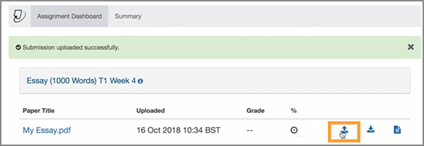 Submitting Turnitin assignments : e-Submission and e-Feedback: Guidance ...