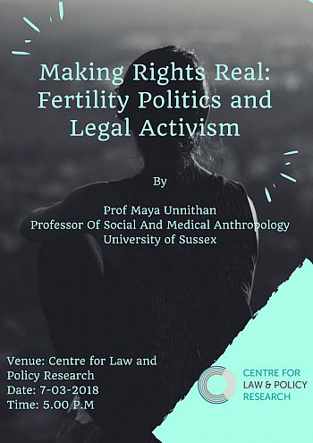 Making Rights Real: Fertility Politics and Legal Activism : Broadcast ...